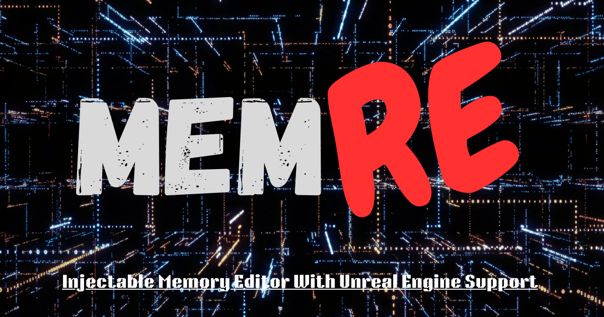 MemRE – Memory Editor